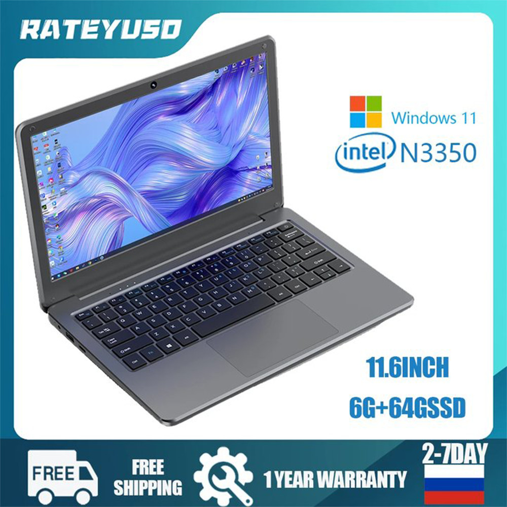 RATEYUSO 11.6-inch Portable Mini Laptop Student Laptops Windows 11 ...