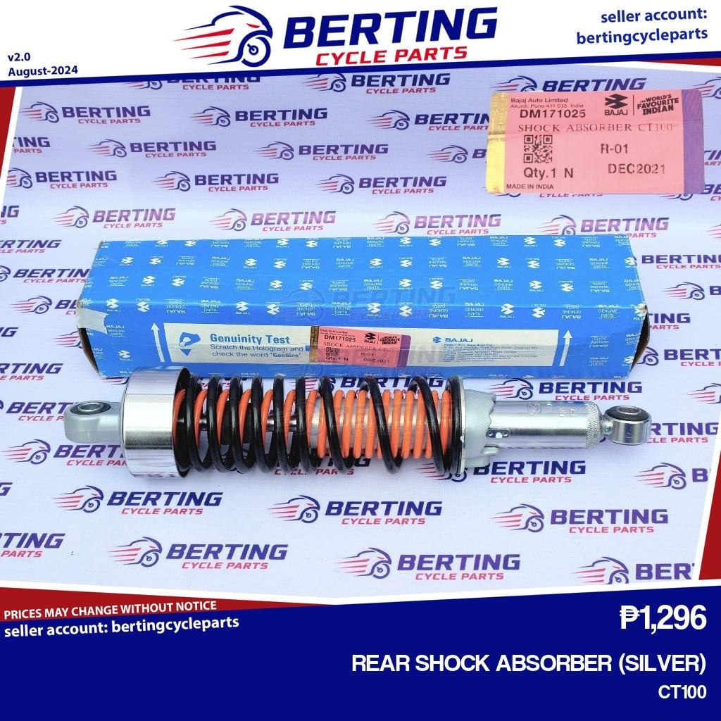REAR SHOCK ABSORBER (SILVER) CT100 Genuine DM171025 | Shopee Philippines