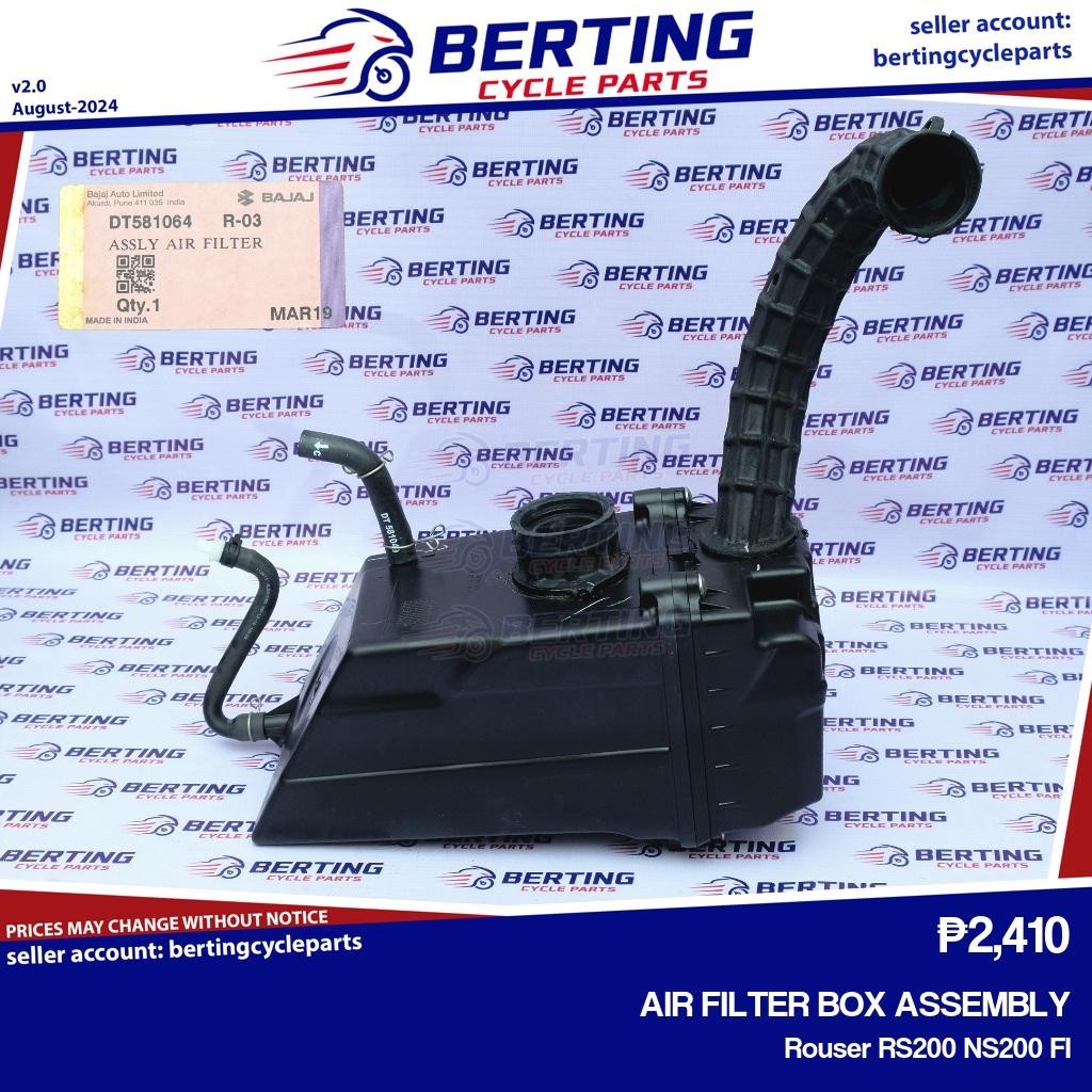AIR FILTER BOX ASSEMBLY Rouser RS200 NS200 FI Genuine DT581064 | Shopee ...