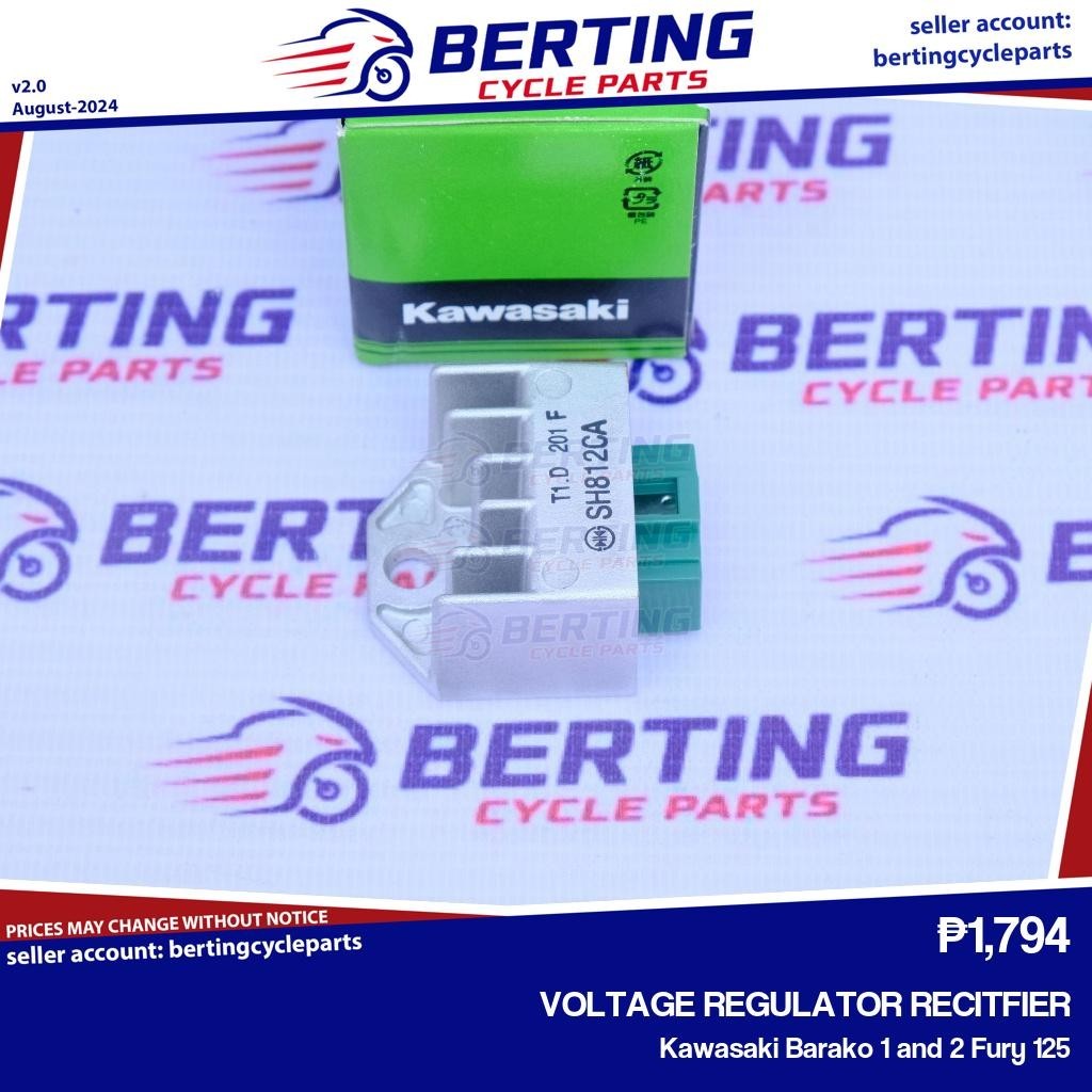VOLTAGE REGULATOR RECITFIER Kawasaki Barako 1 and 2 Fury 125 Genuine ...