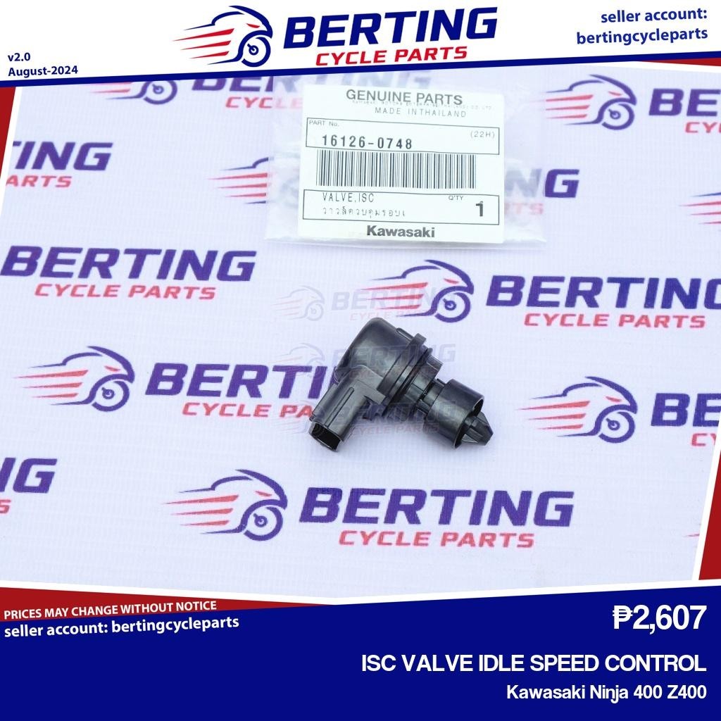 ISC VALVE IDLE SPEED CONTROL Kawasaki Ninja 400 Z400 Genuine 16126-0748 ...