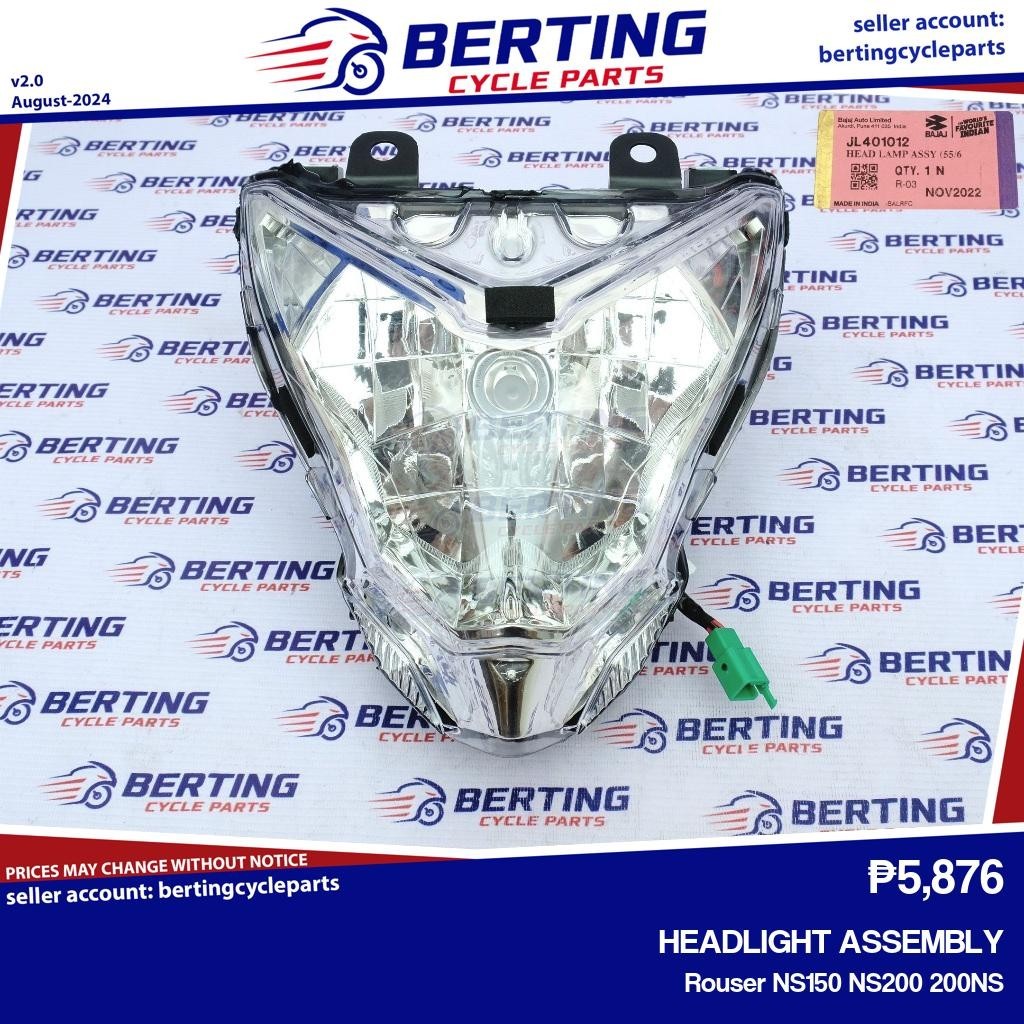 HEADLIGHT ASSEMBLY Rouser NS150 NS200 200NS Genuine JL401012 | Shopee ...