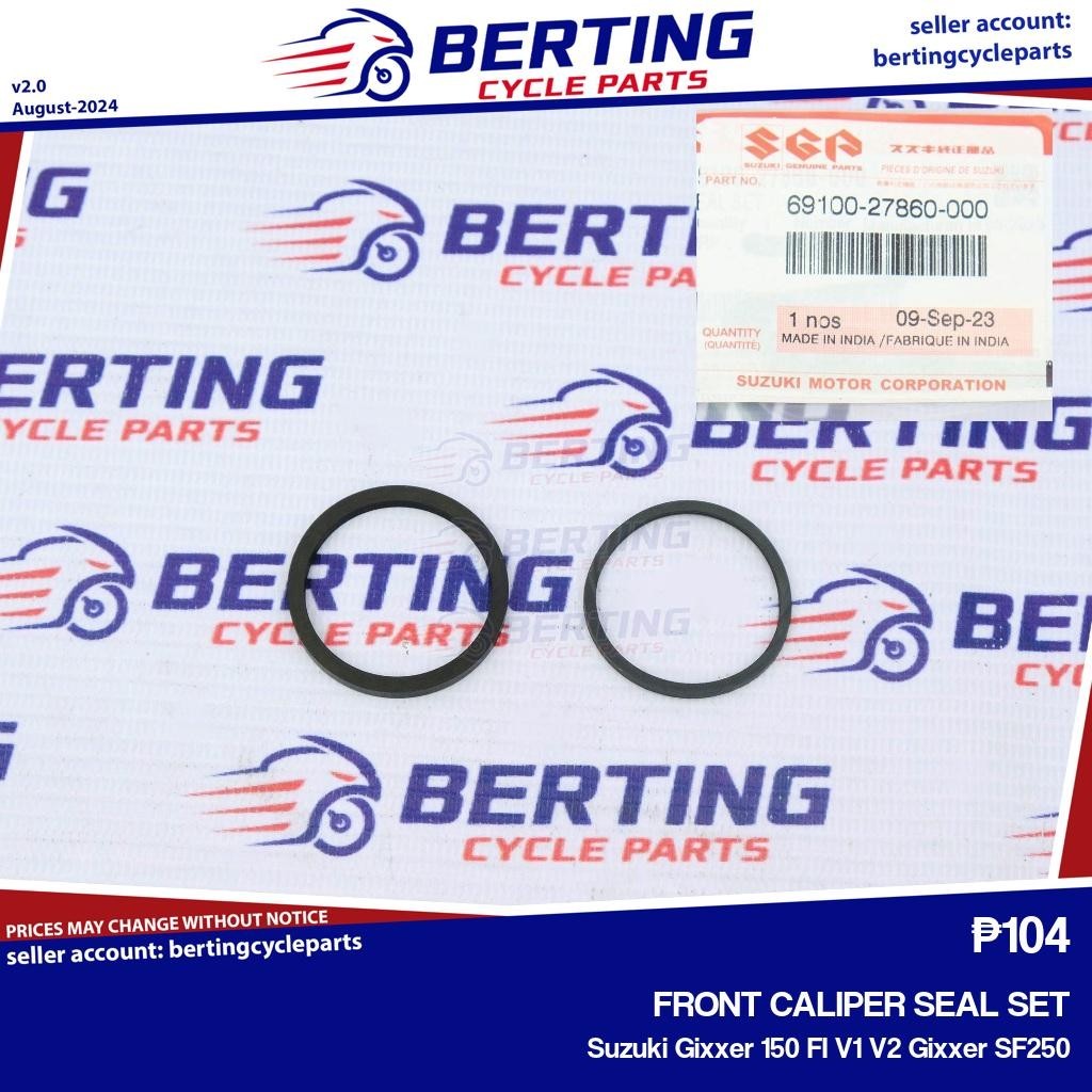 SGP REAR CALIPER SEAL SET Suzuki Gixxer 150 FI V2 Gixxer SF250 Genuine ...