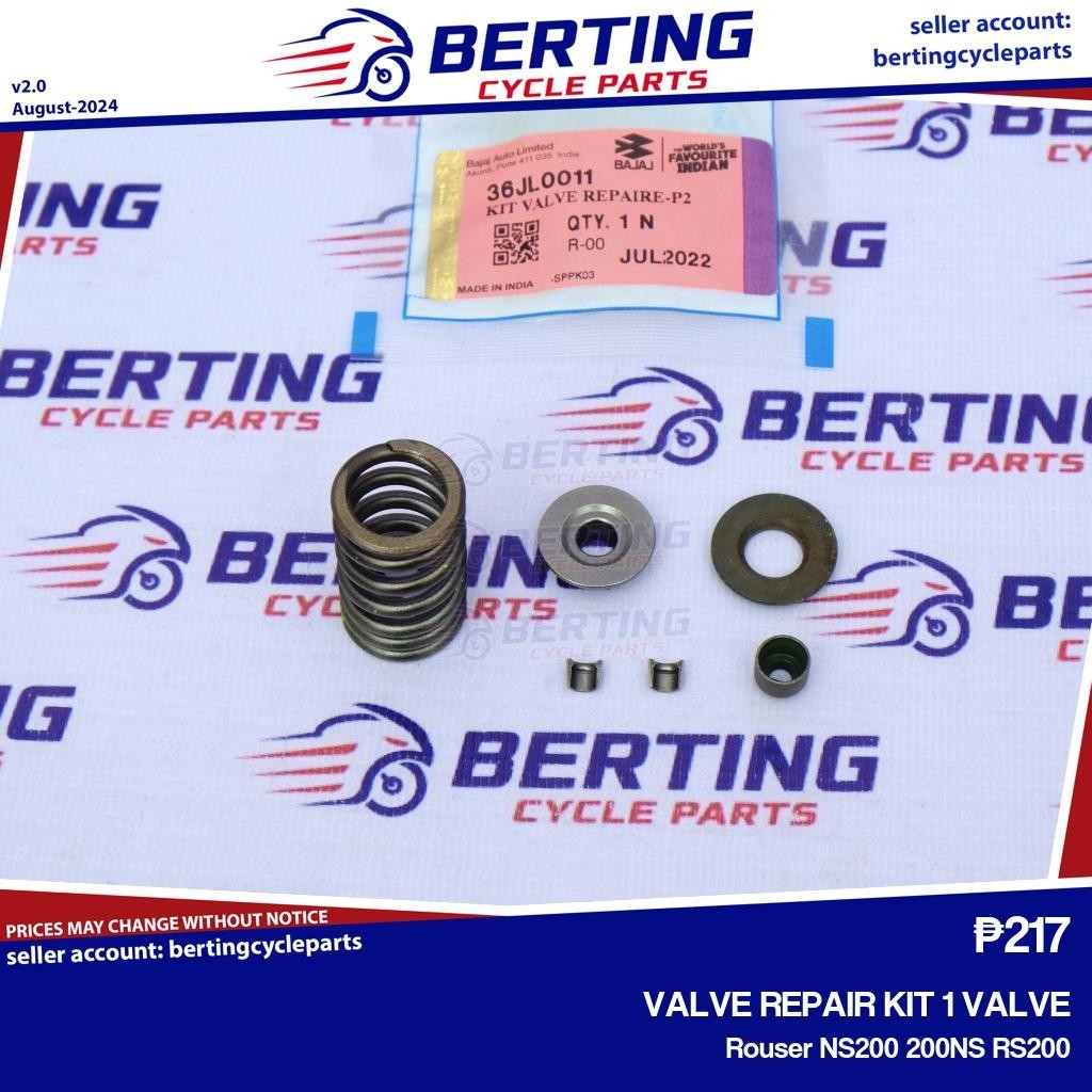 VALVE REPAIR KIT 1 VALVE Rouser NS200 200NS RS200 Genuine 36JL0011 ...
