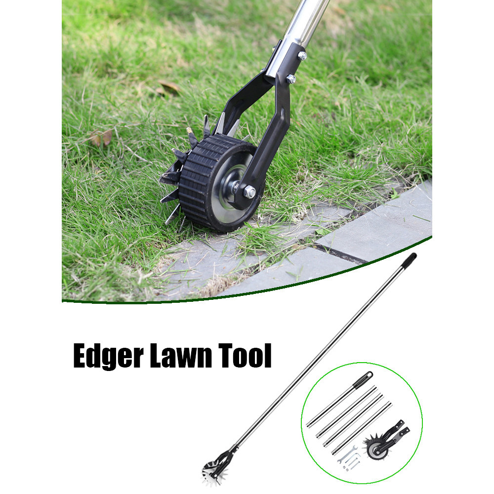Garden Edger Lawn Tool Wheeled Manual Edging Machine Grass Trimmer Lawn ...