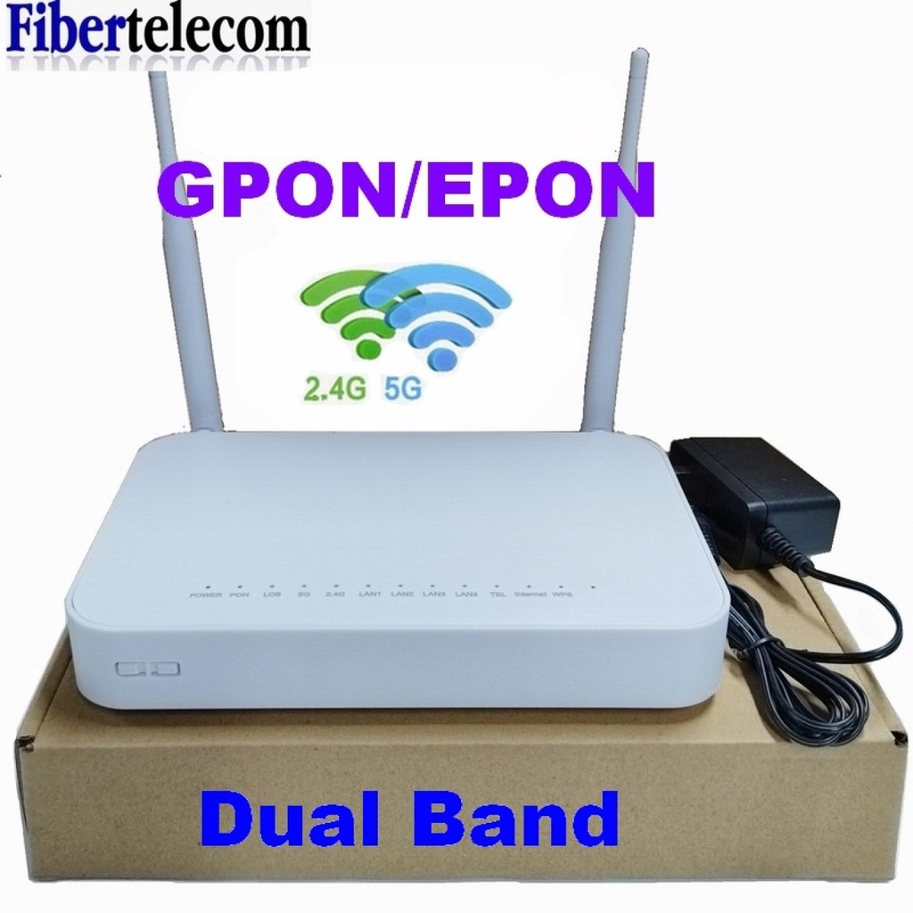 New Dual Band XPON ONU WIFI 2.4G-5G ONT EPON/GPON English version PT939G Optical fiber Modem ...