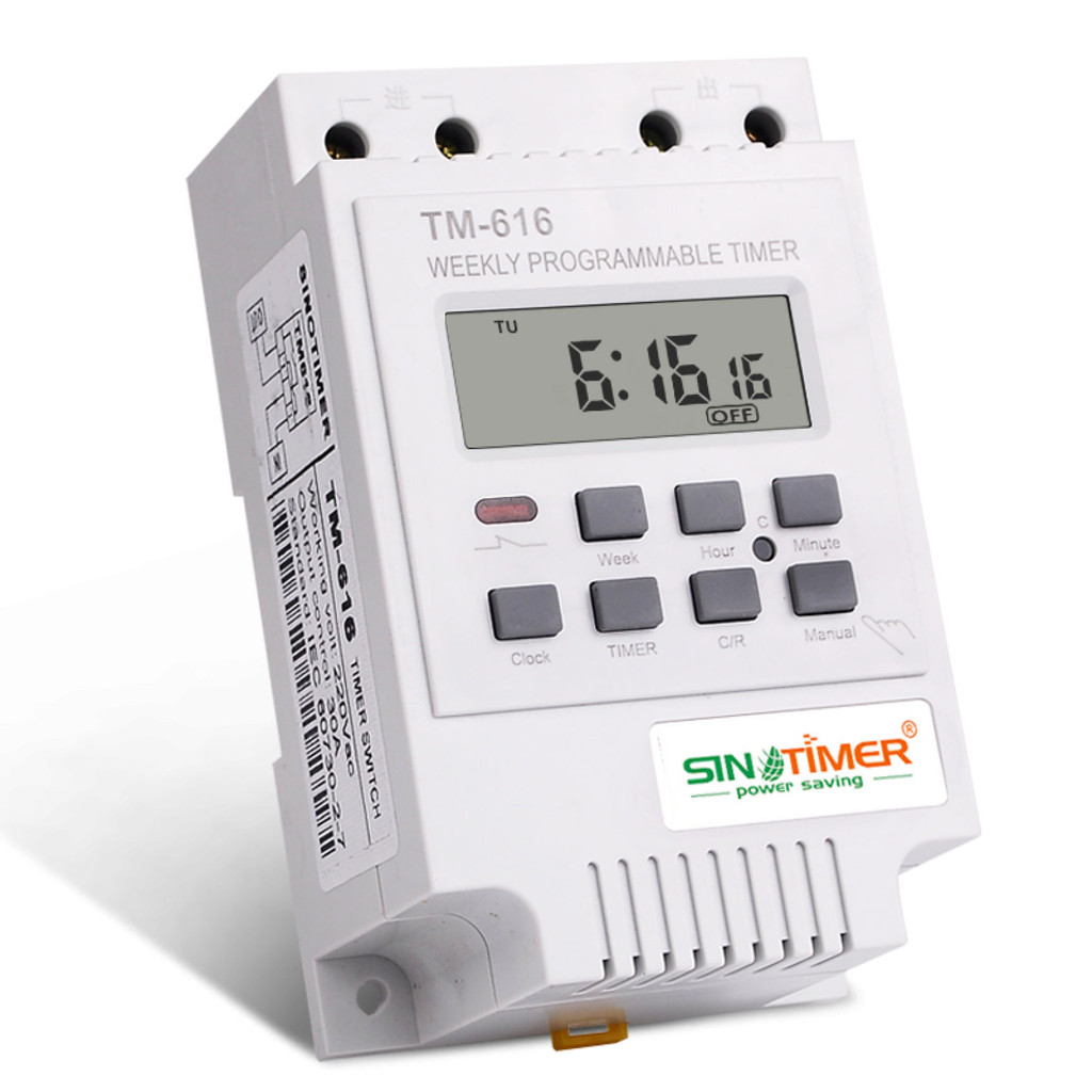 30AMP Weekly Programmable Digital TIME SWITCH Relay Control Timer 220V ...