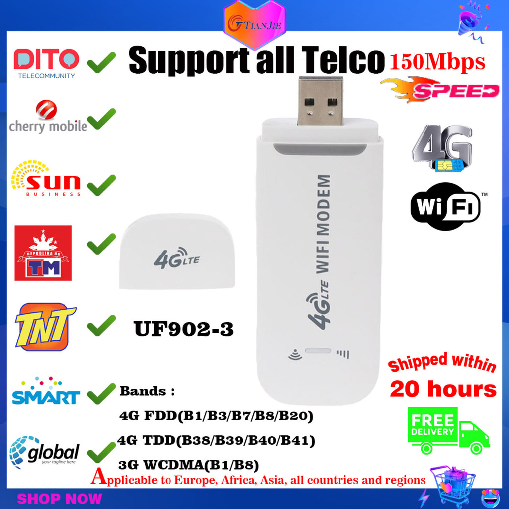 Smart Globe 4G USB Modem Mini Wifi Router Stick Date Card Mobile ...