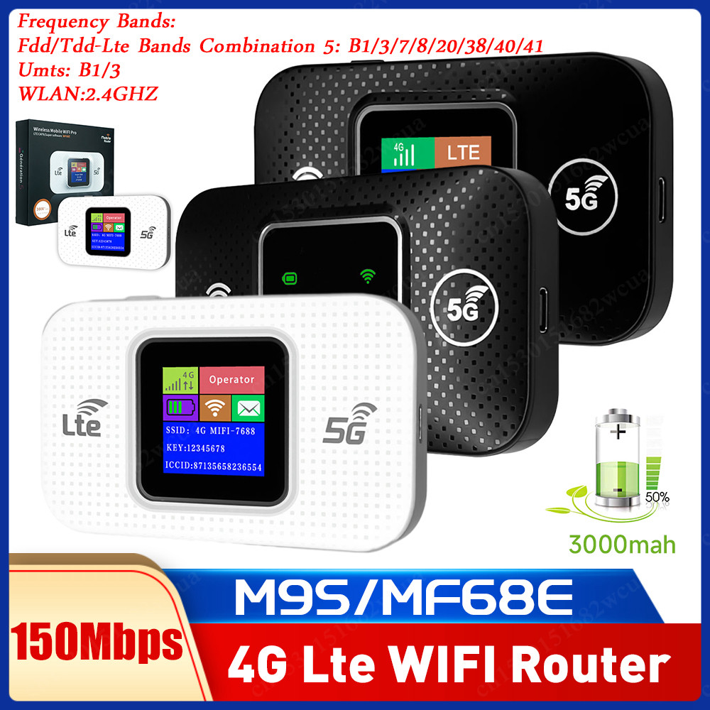 ♦4G LTE WiFi Device Wireless WiFi Router M9S/MF68E LCE Hotspot Portable ...