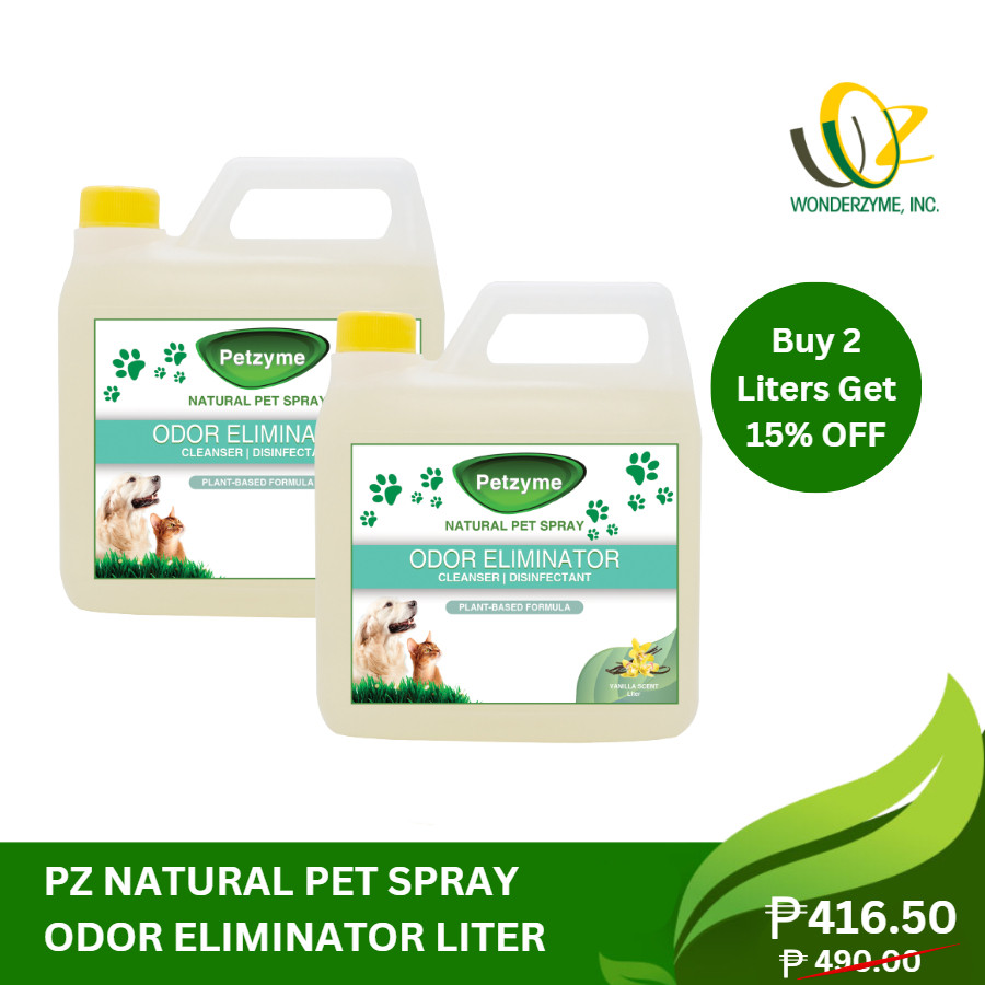 PETZYME Pet Area Spray Odor Eliminator/Disinfectant Liter (Buy 2 Get 15 ...
