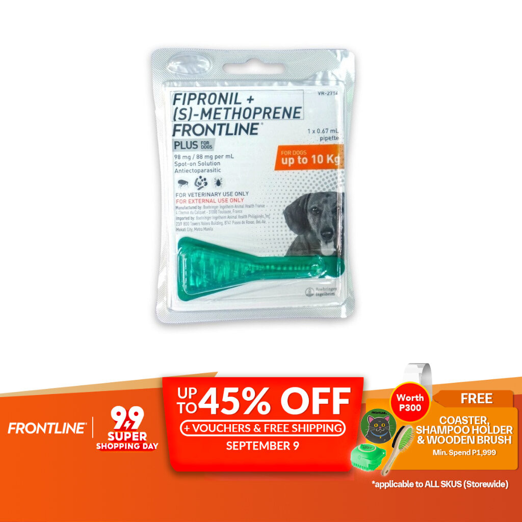 Frontline Plus For Small Dogs Anti Tick And Flea Spot-On Anti Itch ...
