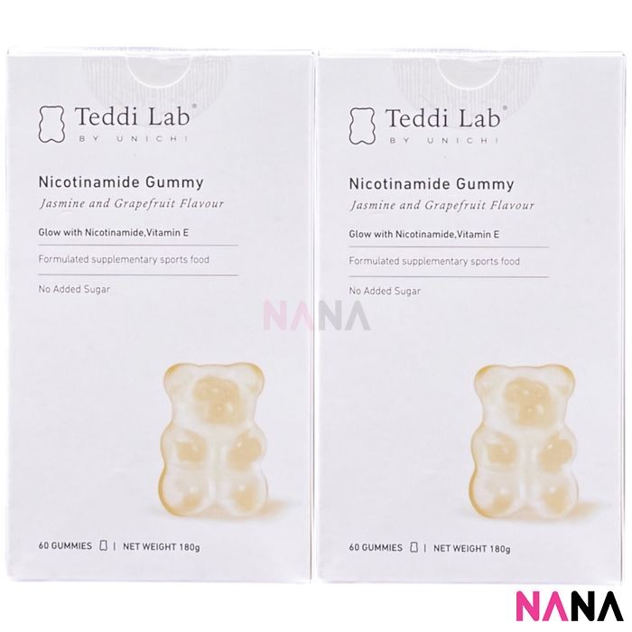 Unichi Teddi Lab Nicotinamide Gummy 60 Gummies x2 | Shopee Philippines