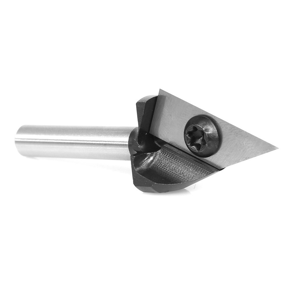 ~Brand New Milling Cutter Router Bit 45 Degree V-shaped Black Carbide ...