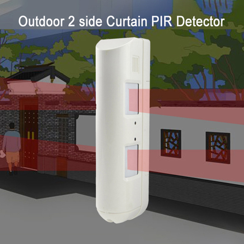 ⓞWired outdoor Curtain sensor de movimento 2 pir motion sensor capteur ...