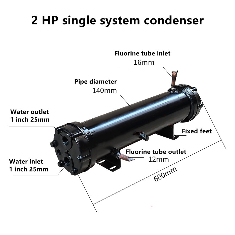 ♟Shell And Tube Condenser Water-cooled Air-conditioning Condenser Cold ...
