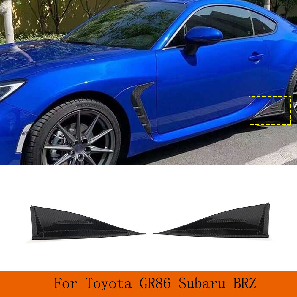 ⚕Car Side Bumper Splitters For Toyota GR86 Subaru BRZ 2022 2023 Carbon ...