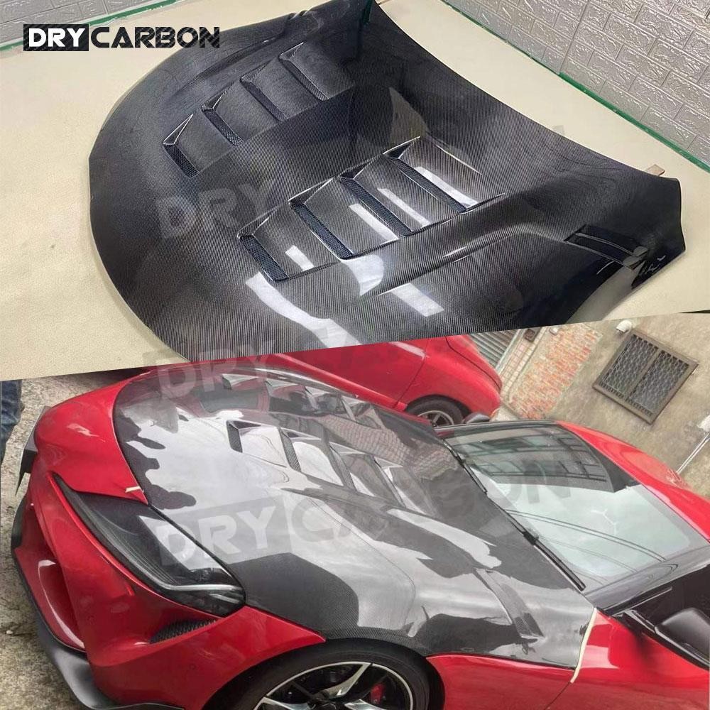 Carbon Fiber Car Bonnet Engine Hood Bonnet For Toyota Supra A90 Front ...