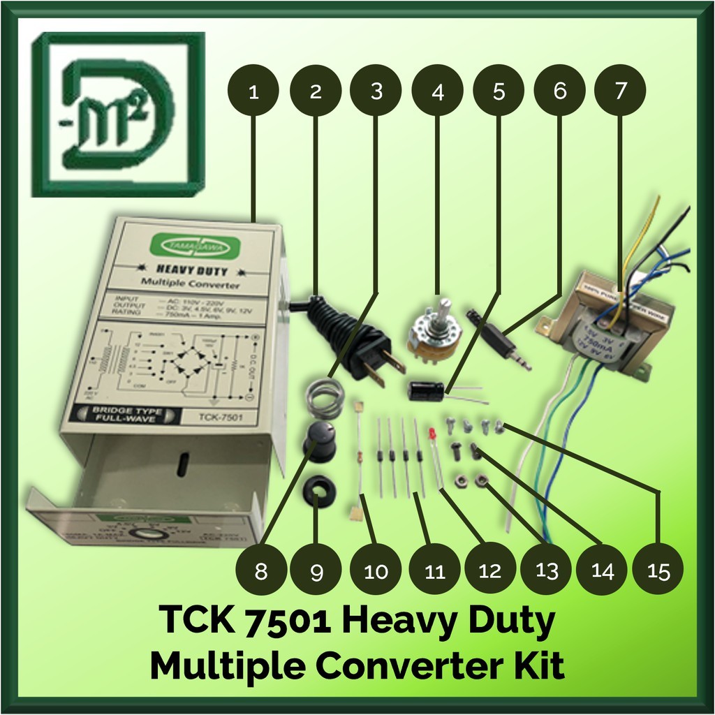 Tamagawa TCK 7501 or TCK 7501P 750mA Heavy Duty Multiple Converter Kit ...