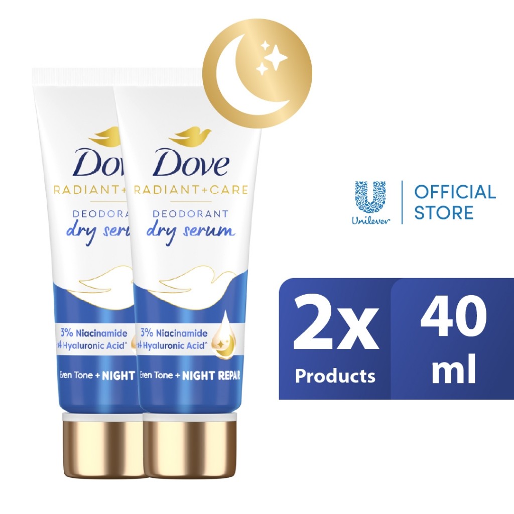 [BUNDLE OF 2] Dove Radiant + Care Deo Dry Serum 3% Niacinamide x4 ...