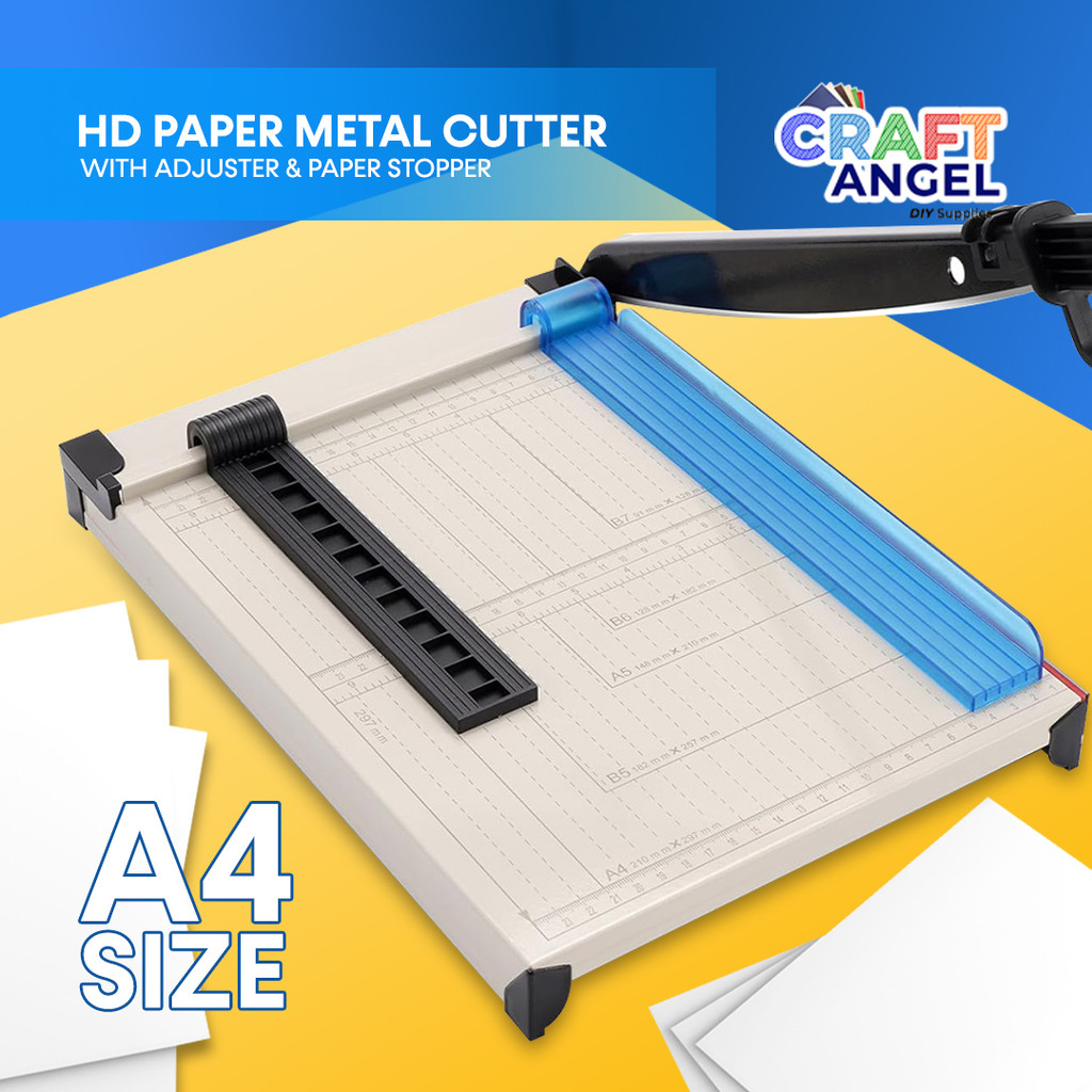 Paper Cutter Board A4 Size Metal Base 12x10 Officom Heavy Duty with ...