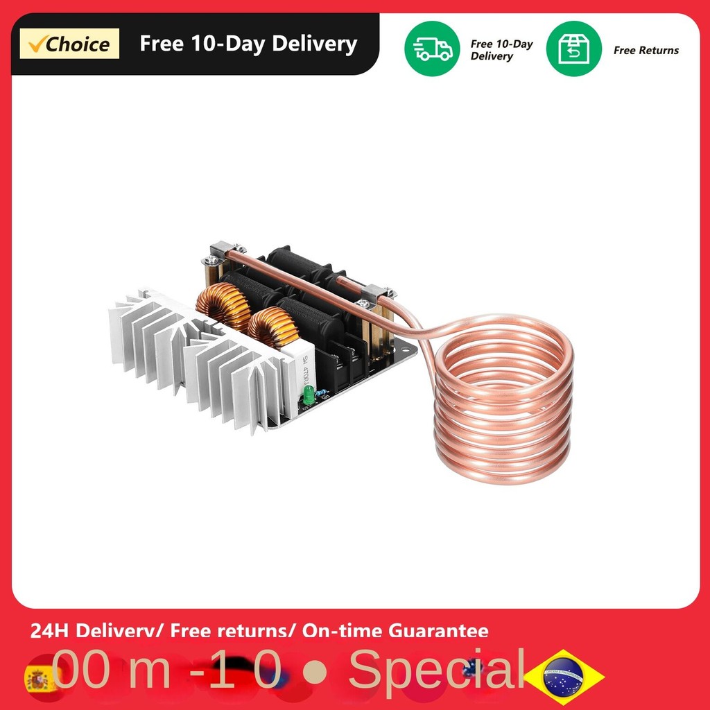 1000W ZVS Induction Heating Board Module Low Voltage Heater Coil Flyback Driver Heater with ...