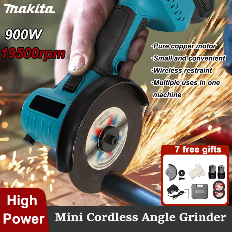 12V/24V Mini Angle Grinder Lithium Battery Cordless Angle Grinder ...
