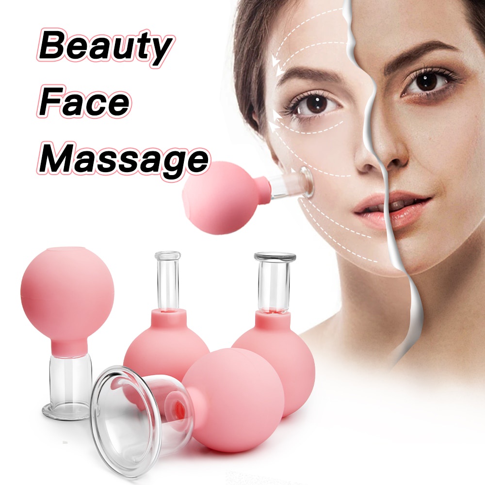 Face Massage Rubber Vacuum Cupping Body Cups Face Skin Lifting Anti ...