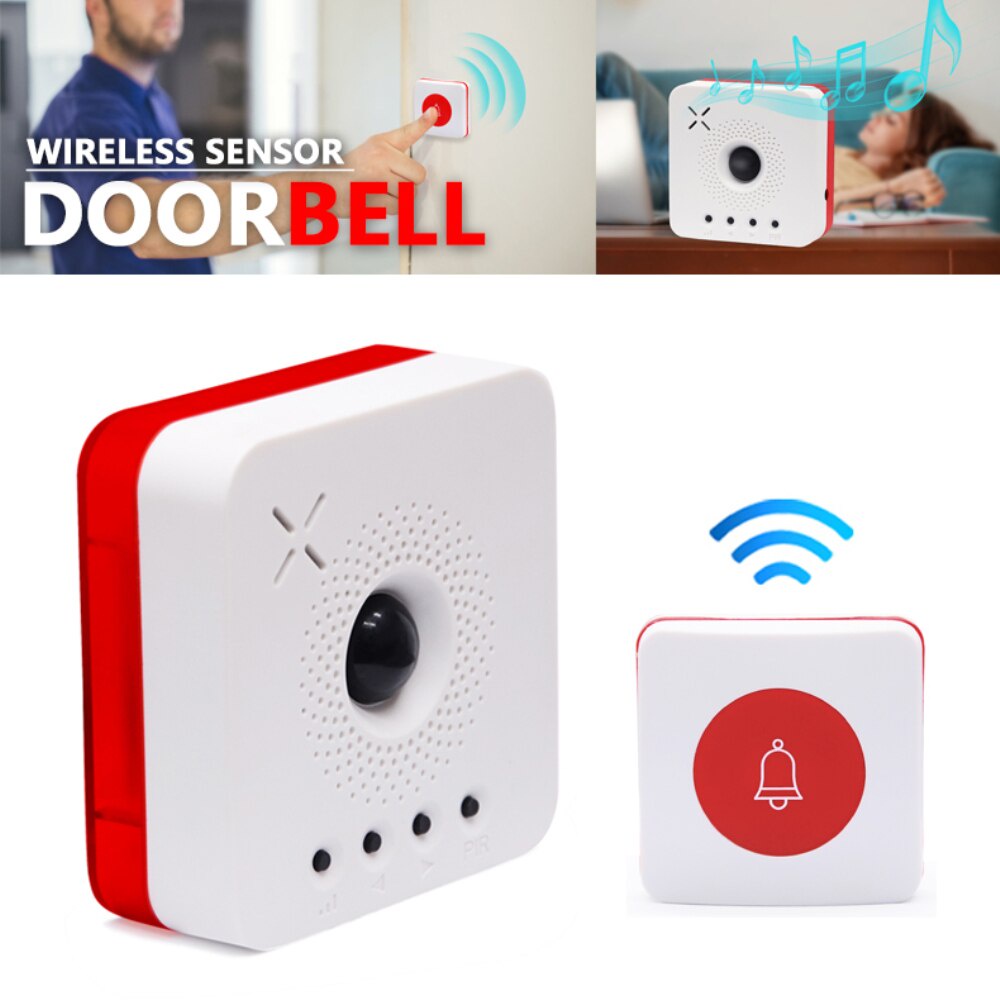 100 Meters 433 Mhz RF Wireless Doorbell Infrared Body Motion Sensor ...