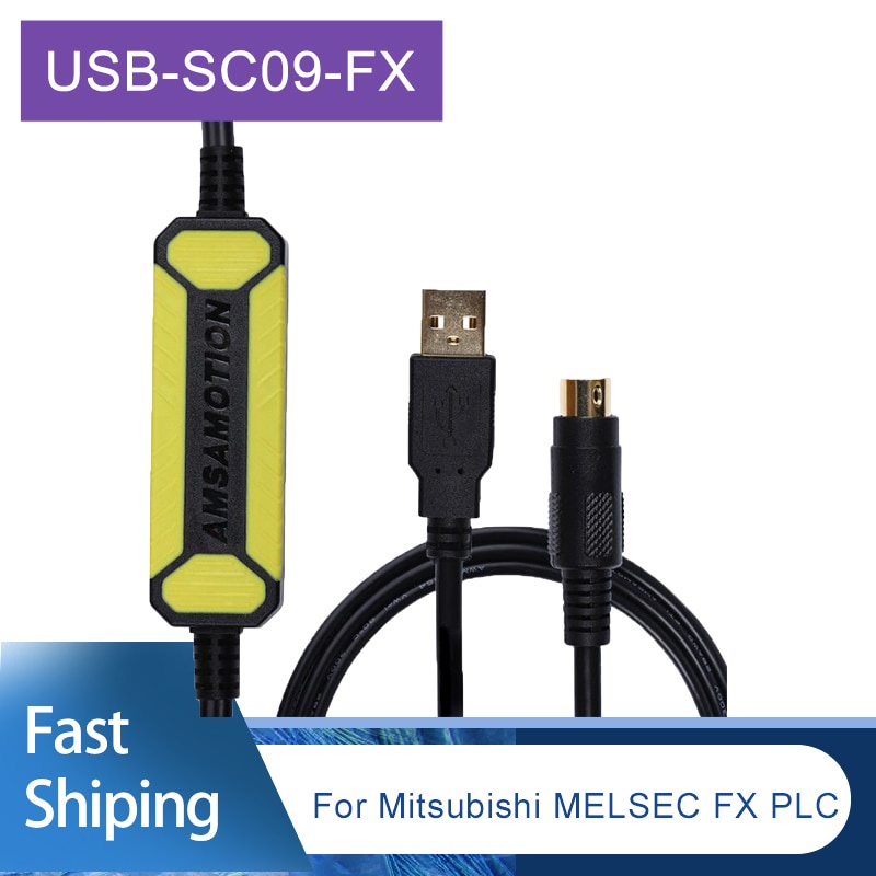 USB-SC09-FX For Mitsubishi MELSEC FX Series PLC Programming Cable USB To RS422 Adapter | Shopee ...