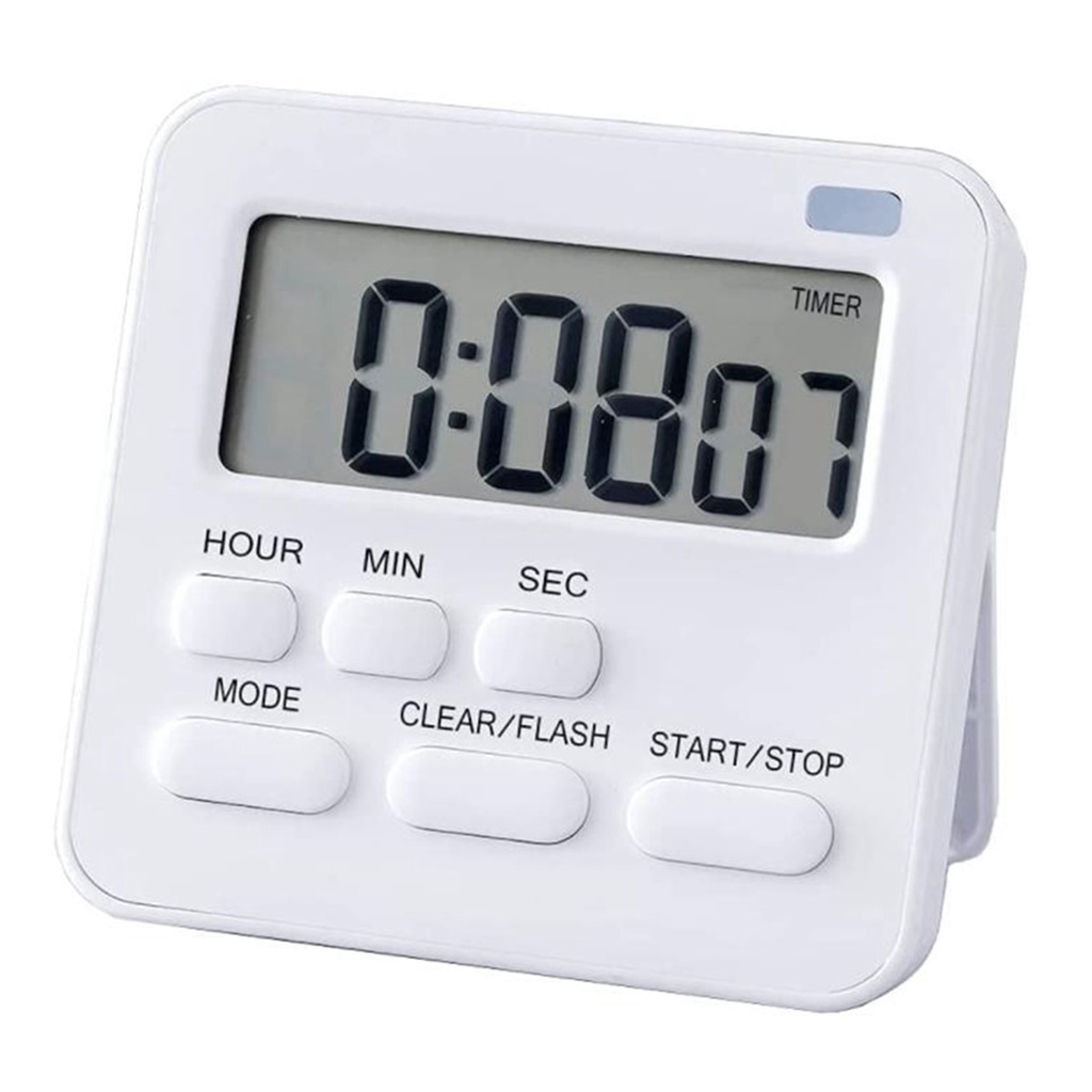 Kitchen Timer Egg Timer with Clock Digital Timer Stopwatch with LCD ...