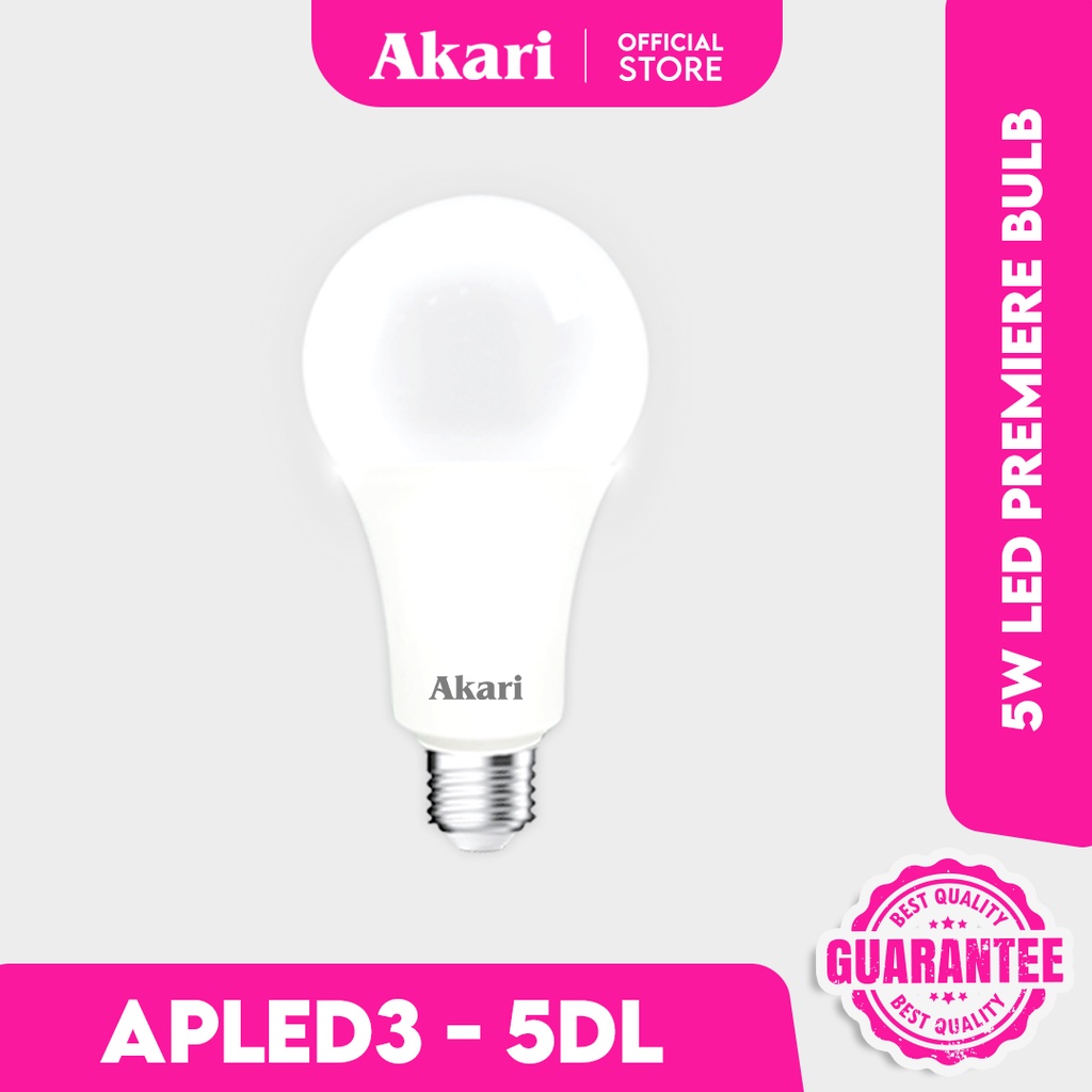 Akari (APLED3-5DL) Premiere LED Bulb Daylight 5 Watts | Shopee Philippines