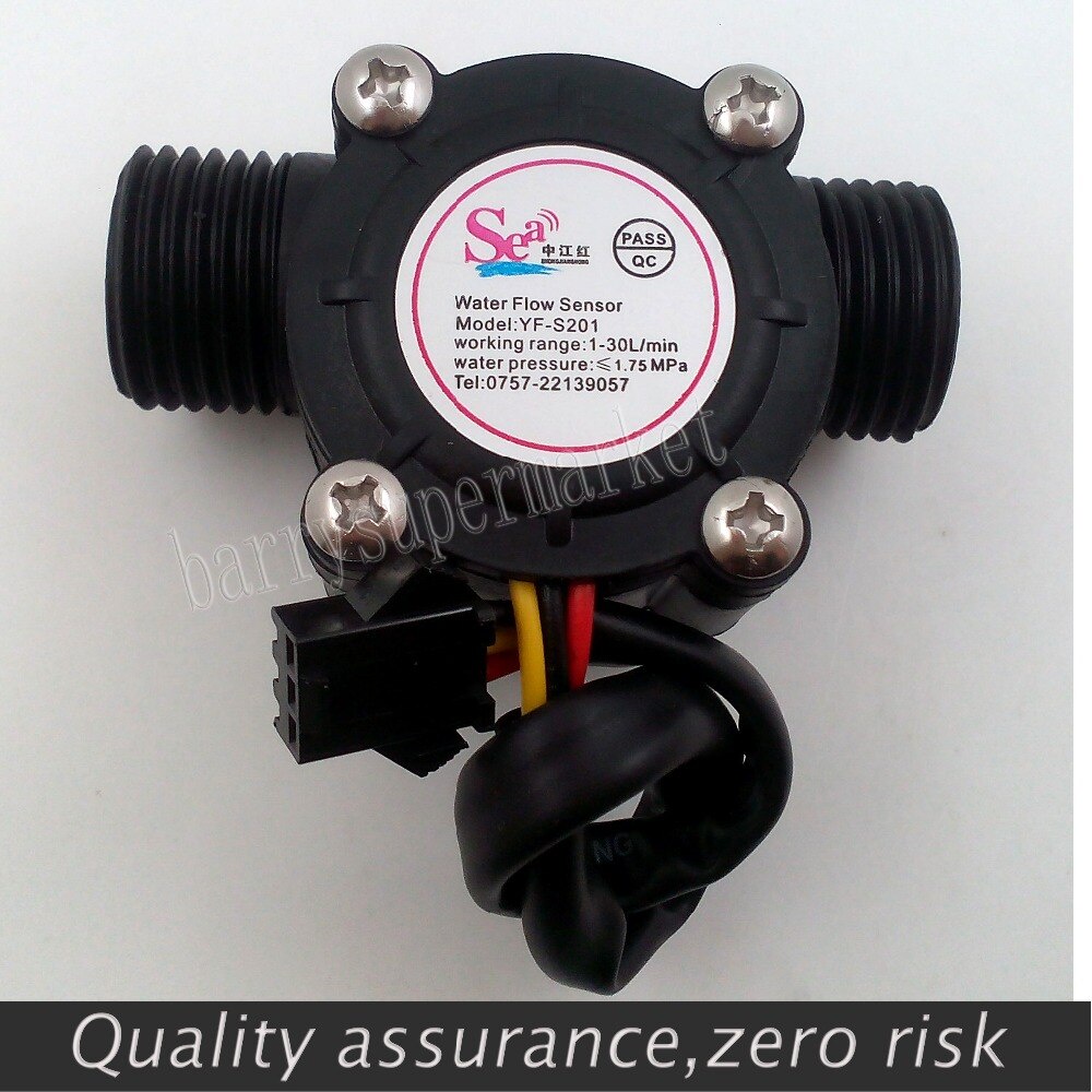 Water Fuel Flow Meter Sensor Counter Hall Flowmeter Pool Float Switch ...