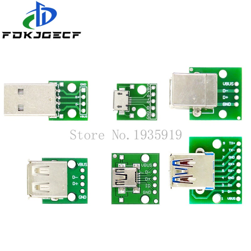 Micro Mini USB USB A Male USB 2.0 3.0 A Female USB B Connector ...