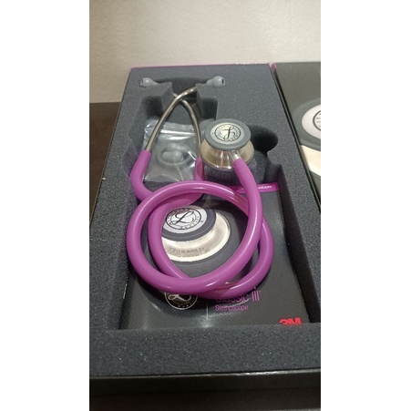 3M Littmann Stethoscope Classic 3 Lavender Regular Finish Chest Piece ...