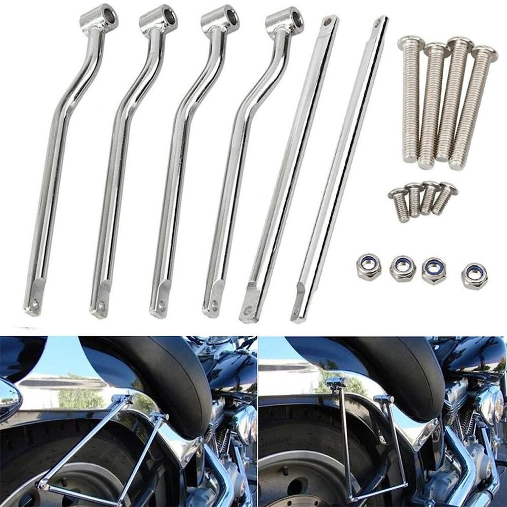 Motorcycle Saddlebag Support Bars Brackets Mounting Kit Luggage Bag ...