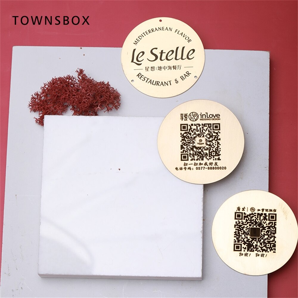 Brass Digital Number Sign Plate Custom Round Metal Name Badge ...