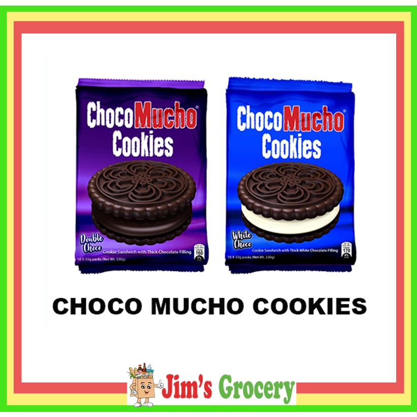JIMS CHOCO MUCHO COOKIE SANDWICH WHITE CHOCO/DOUBLE CHOCO 10PCS (1 PACK ...