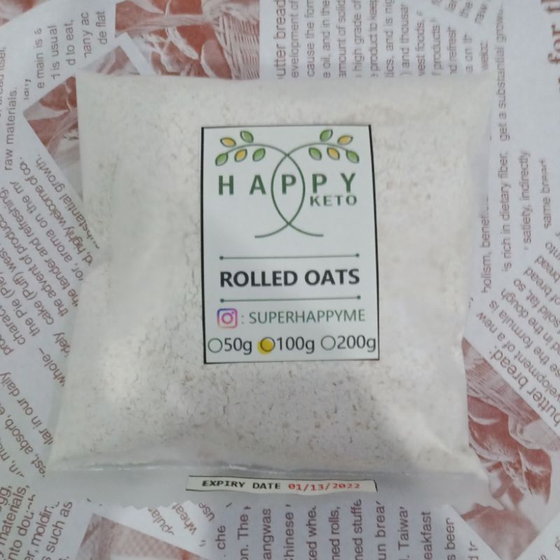 HappyBe Whole/Grounded Rolled Oats (Oat Flour) | Shopee Philippines