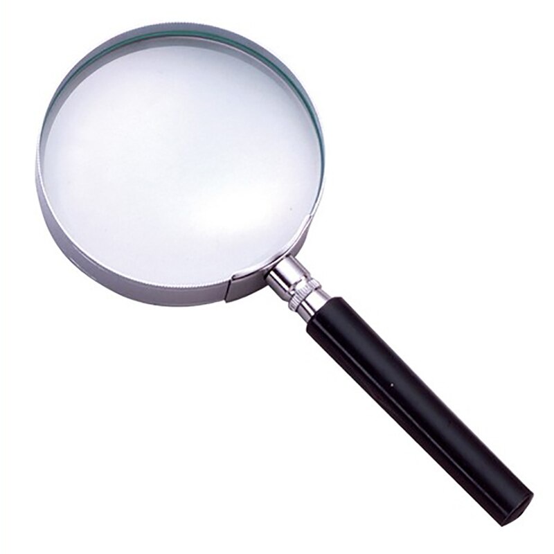 Magnifying Glass,75mm Classic Handheld Magnifier,Metal Frame Plastic ...