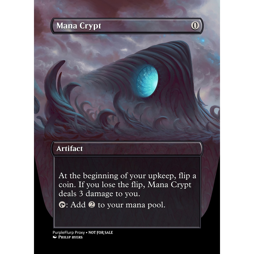 Custom Art Card - Mana Crypt (Borderless) | Shopee Philippines