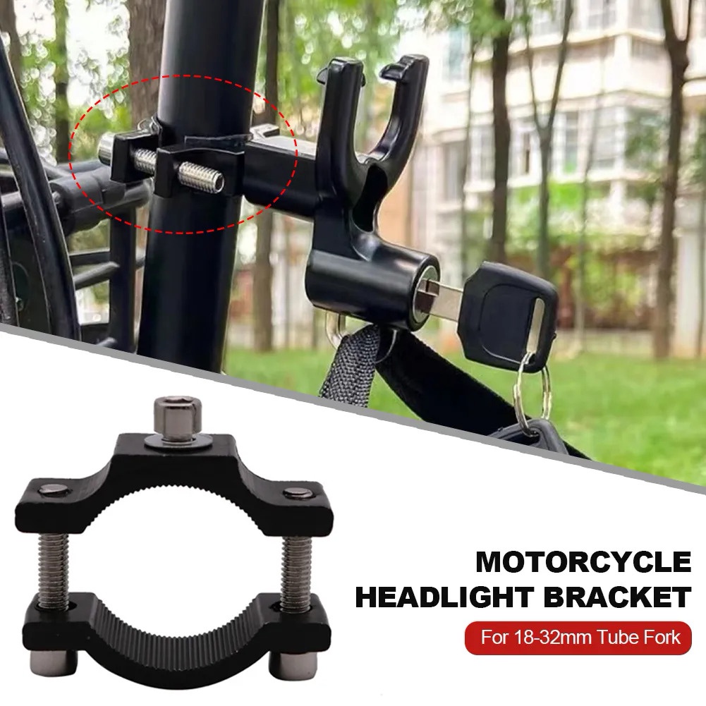 Motorcycle Headlight Mounting Helmet Lock Bracket Relocation Clamps ...