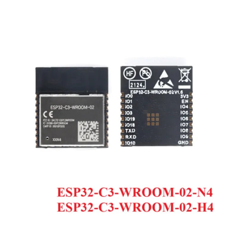 Esp32 C3 Wroom 02 Esp32 Esp32 C3 Wroom 02 N4 H4 24ghz Ble 50 Wifibluetooth Compatible