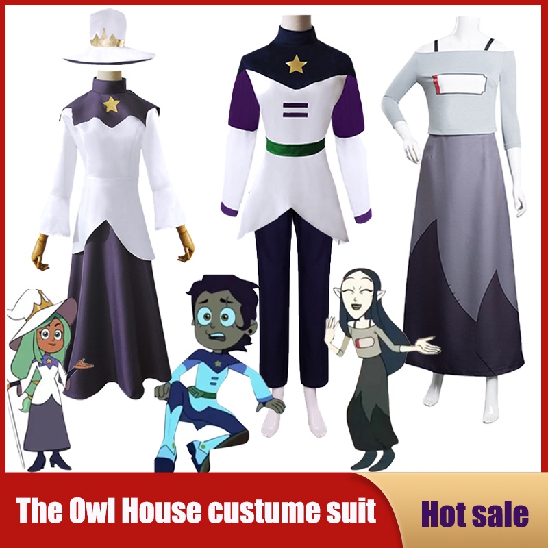 Anime The Owl House Cosplay Costume Luz Noceda Azura Dress Wizard Battle Suit Women Disguise