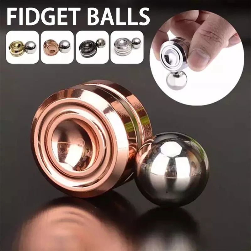 ♞Magnetic Metal Fidget Spinner Toys Adult Antistress Spiner Ball Stress ...