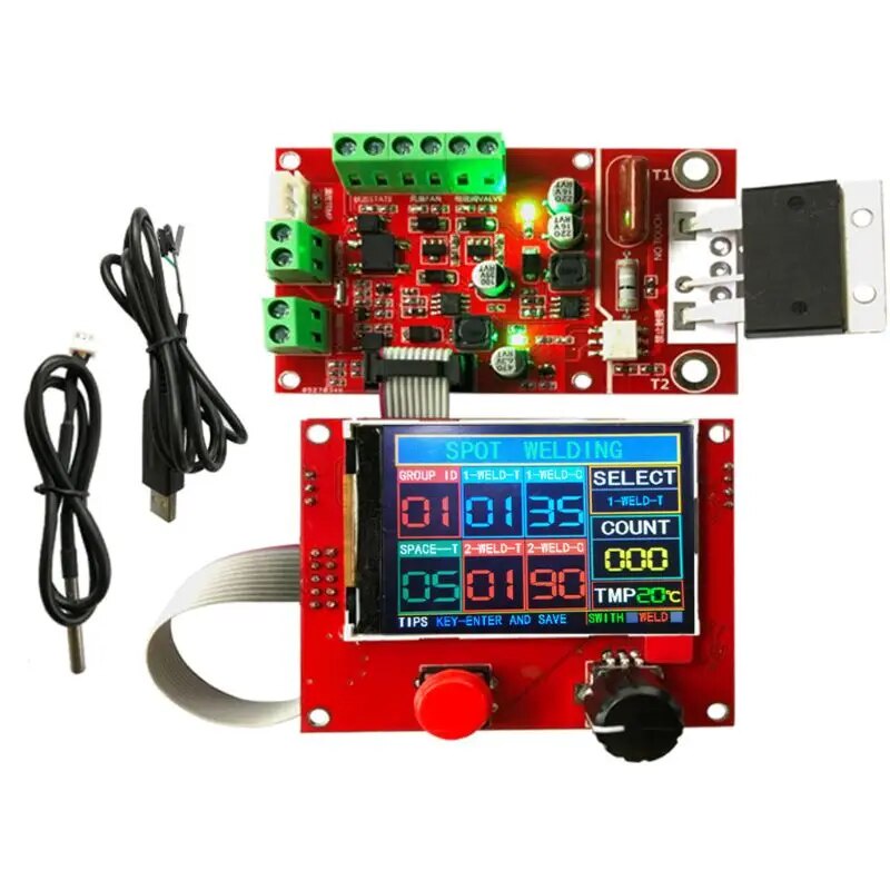 ⚔New Pneumatic Spot Welder Controller with Fan & Temperature Sensor ...