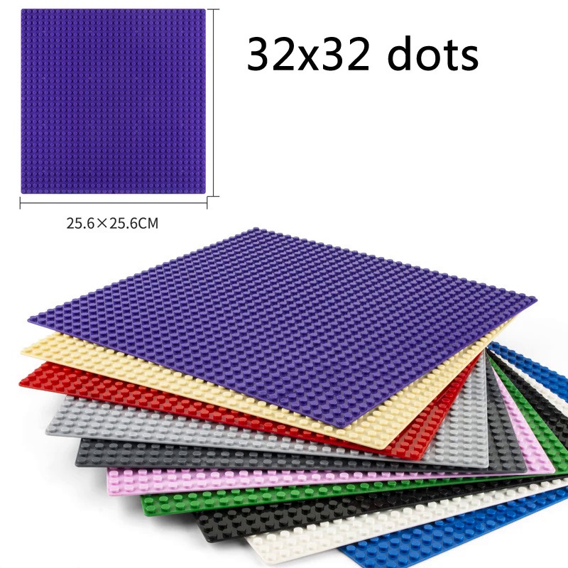32*32 Dots Base Plates 10 Colors Classic Build Blocks Plate Assembly ...
