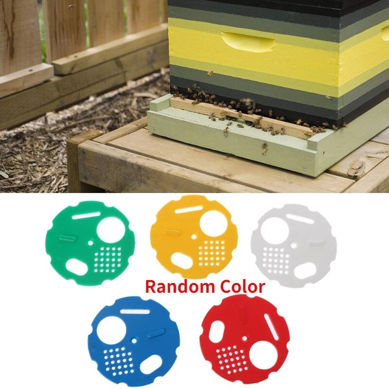 】Beekeeping Plastic Beehive Door Cage Round Single Bee Exit Hive Vent ...