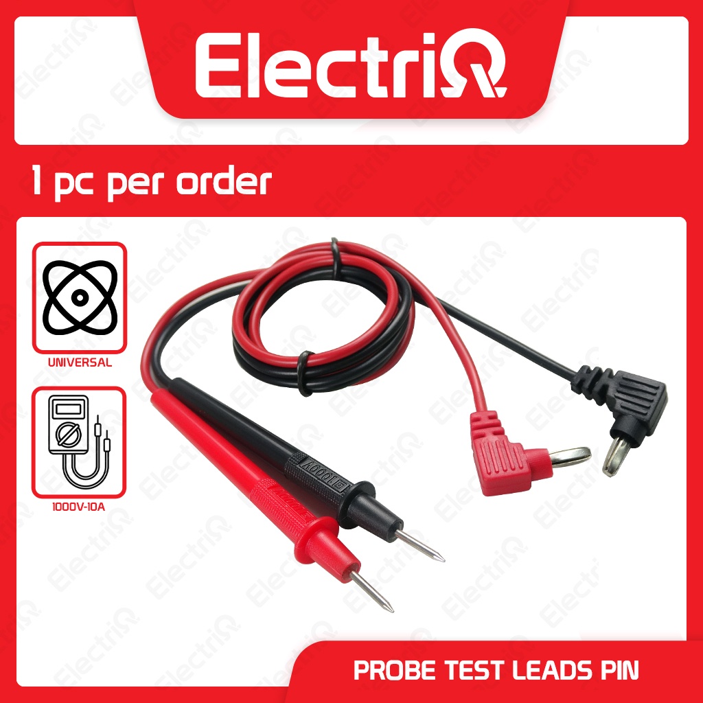 Electriq Universal Test Probe Leads Pin For Digital Multimeter Meter ...