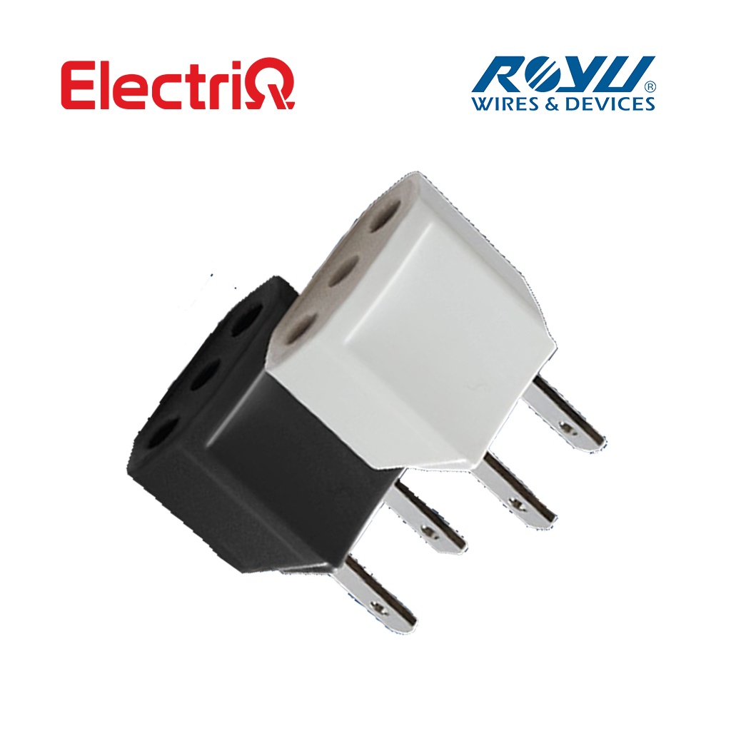 Electriq l Royu Round to Flat Adapter (Random Color) REDPL103 | Shopee ...