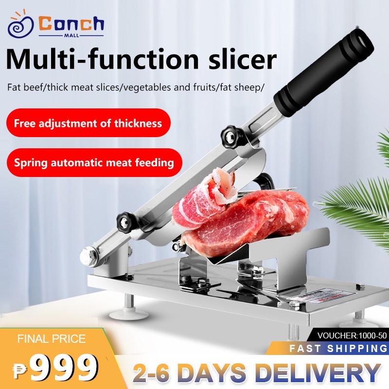 Manual meat cutter Heavy meat slicer Frozen meat slicer Beef and chops ...